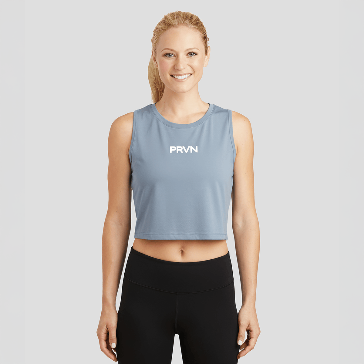 STAPLE CROP - SKY BLUE – PRVN FITNESS